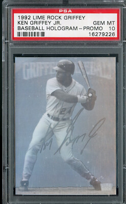 1992 Lime Rock Griffey Hologram Promo HOF Ken Griffey Jr. PSA 10 GEM ...