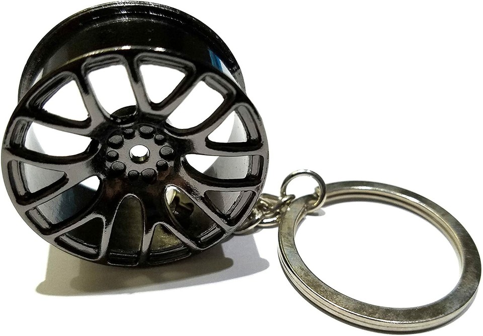 Metal Keychain Spinning Turbo | Gunmetal Wheel | Rotor Keychain ...