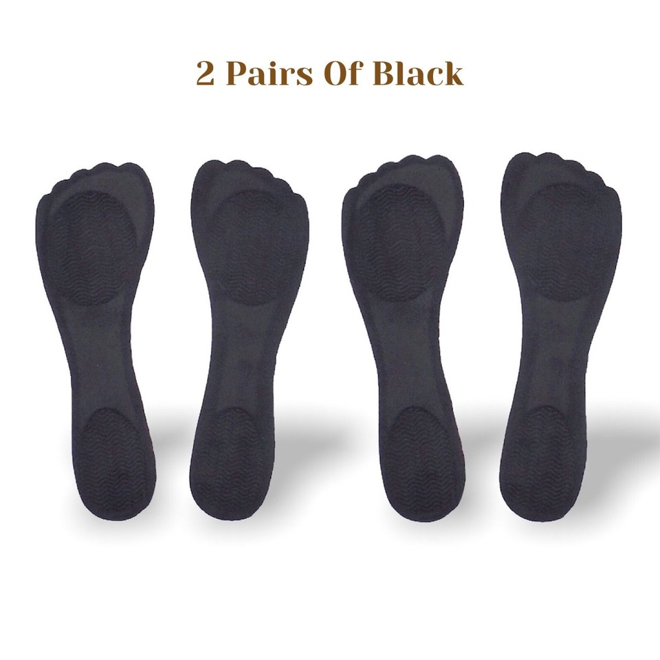 Silicone Gel Self-Adhesive Slim Inserts Insole Liners 2,3,4 Pairs For ...