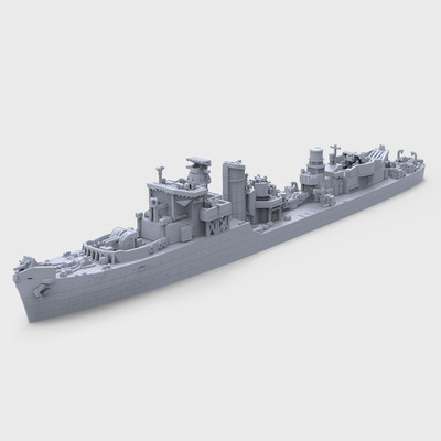 SSC2000744 1/2000 Model Kit Hunt-Class, French Destroyer La Combattante ...