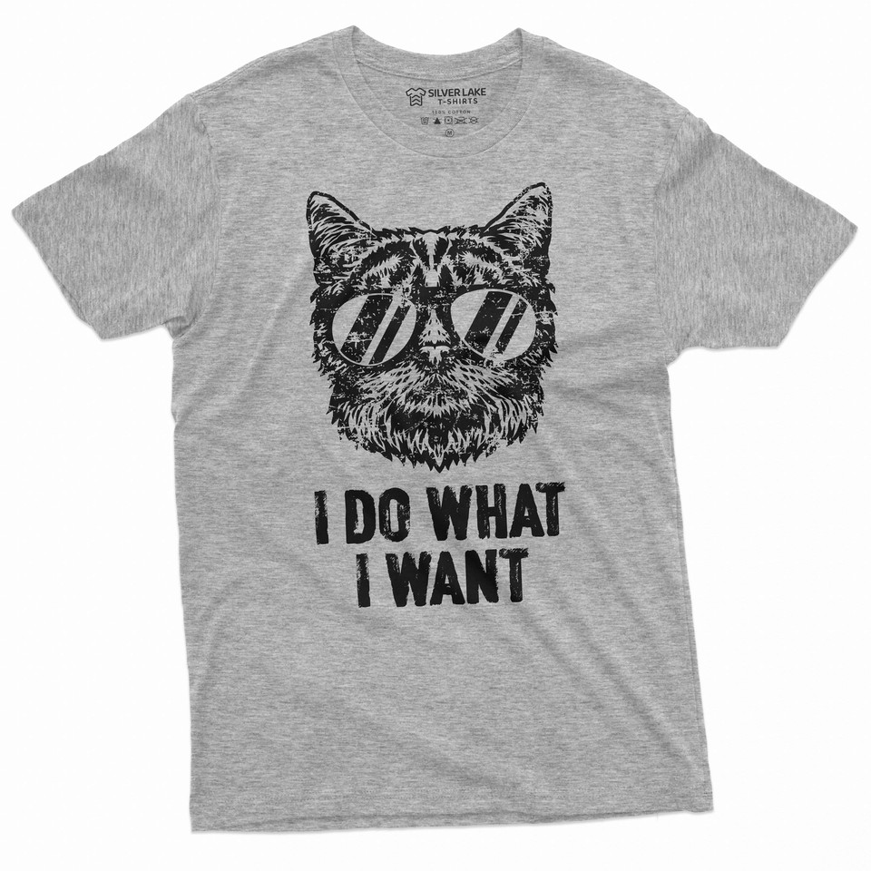 I do what I want cool cat shirt Funny Cat Shirt Cat Lover Shirt Cat Mom ...