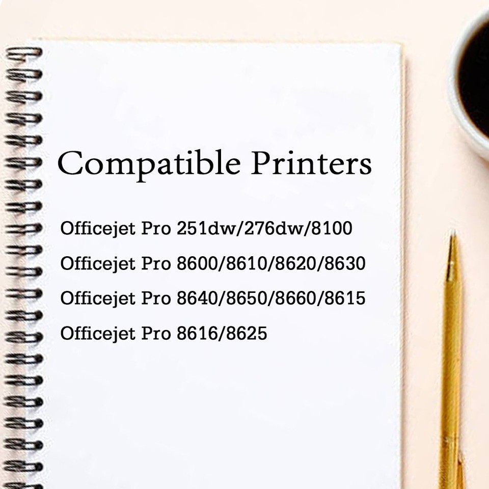 8PK 950XL 950 XL Ink Cartridge for OfficeJet Pro 271DW 8100 8616 Laser ...