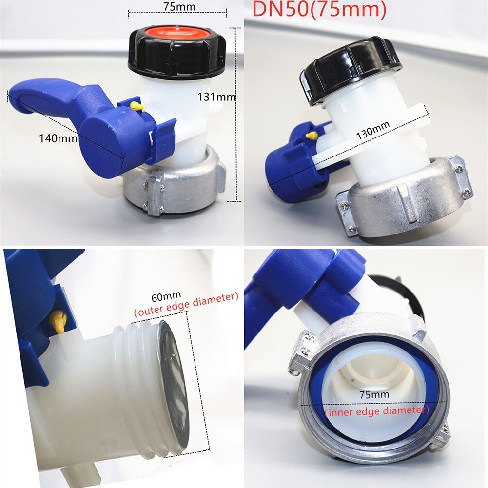 Reliable For IBC Container Valve 75mm Shutoff Valve for Chemical ...
