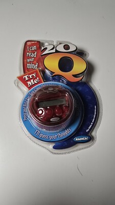 Radica 20Q 20 Questions Handheld Electronic Game Red New SEALED ...