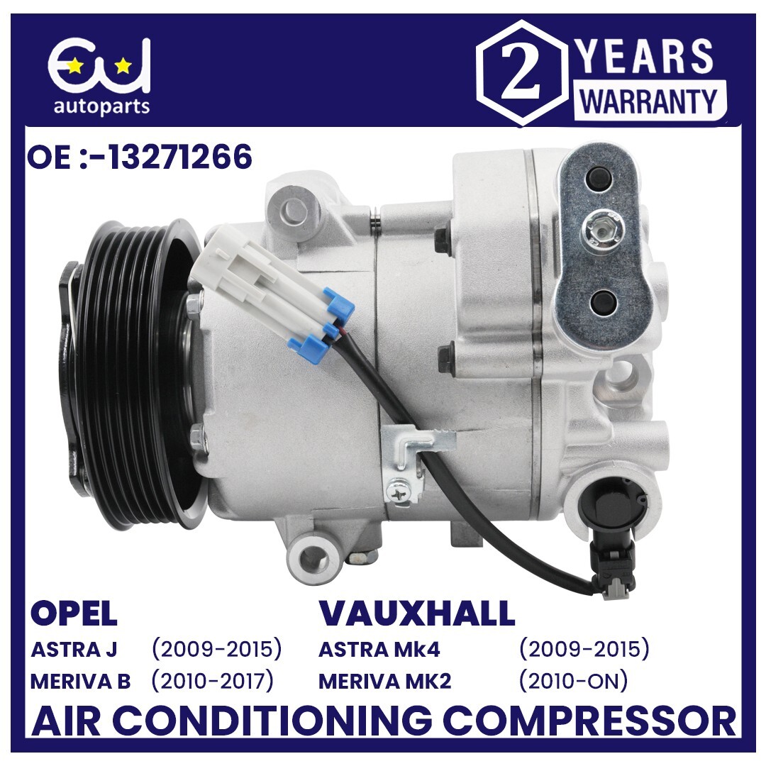 AIR CONDITIONING COMPRESSOR FOR VAUXHALL OPEL ASTRA J MERIVA B 1.3 1.7L ...