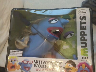 The Muppets WhatNot Workshop Hand Puppet FAO Schwartz Blue Body Disney ...