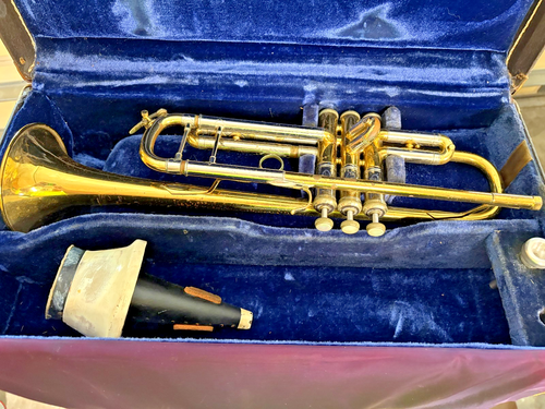 Vintage Bach Stradivarius Model 37 Trumpet #51534 7c Silver Mouthpc ...
