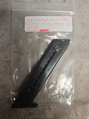 High Standard .22 LR 10 Rd Non Military 106 107 Magazine Green Follower ...