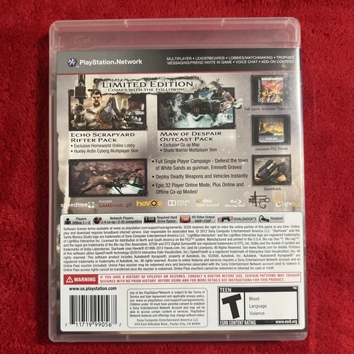 Starhawk Sony PS3 Playstation 3 CIB Complete w Manual | eBay