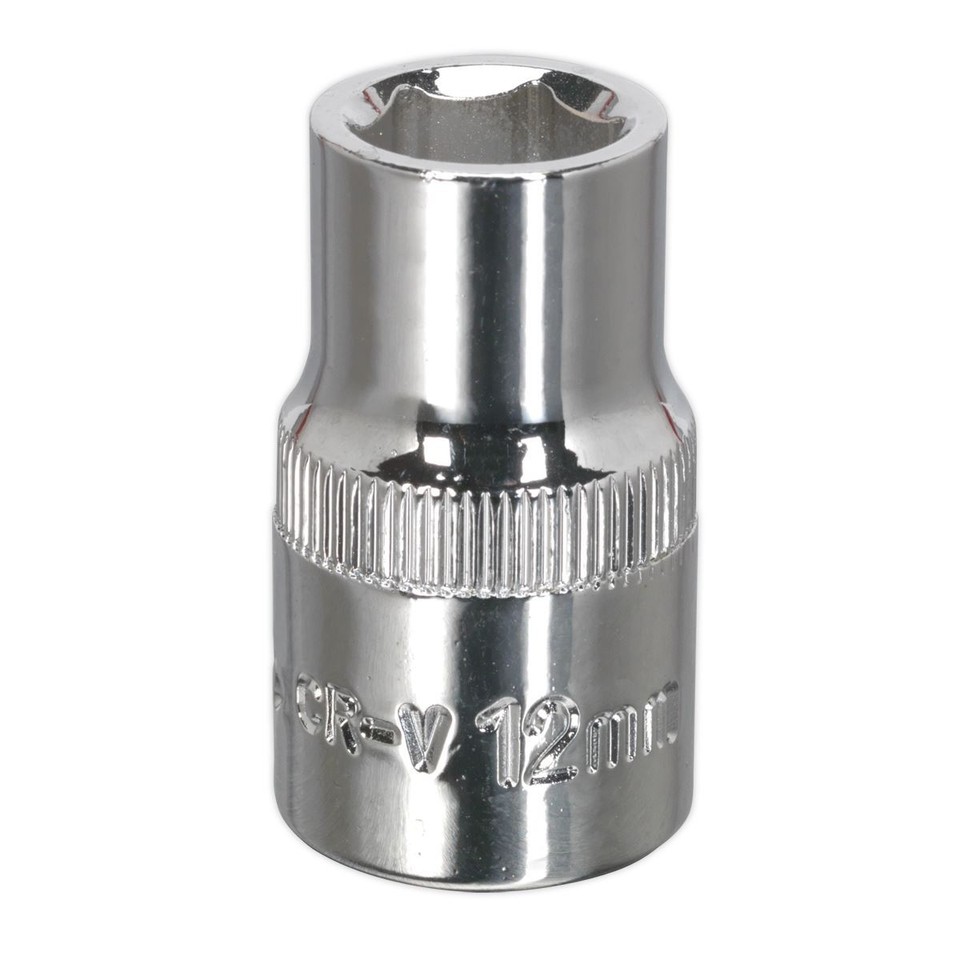 Sealey 12mm Walldrive Standard Longueur Prise Chrome 1.3cmSq Drive ...