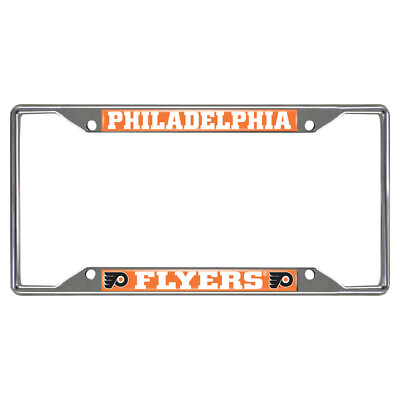 New NHL Philadelphia Flyers Car Truck SUV Van Chrome Metal License ...