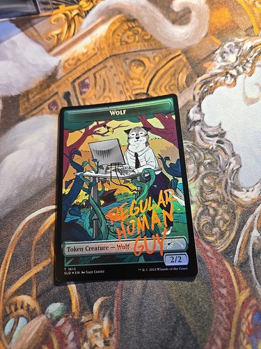 Wolf Token Foil MTG Secret Lair - Pack Fresh - | eBay