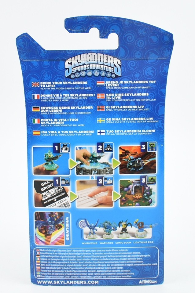 Skylanders Spyro's Adventure: Blue WHIRLWIND Figure, Activision (2011 ...