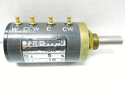 7216-399-0 HELIPOT VARIABLE RESISTOR, 10 KILOHMS/ 1 WATTS NEW OLD STOCK ...