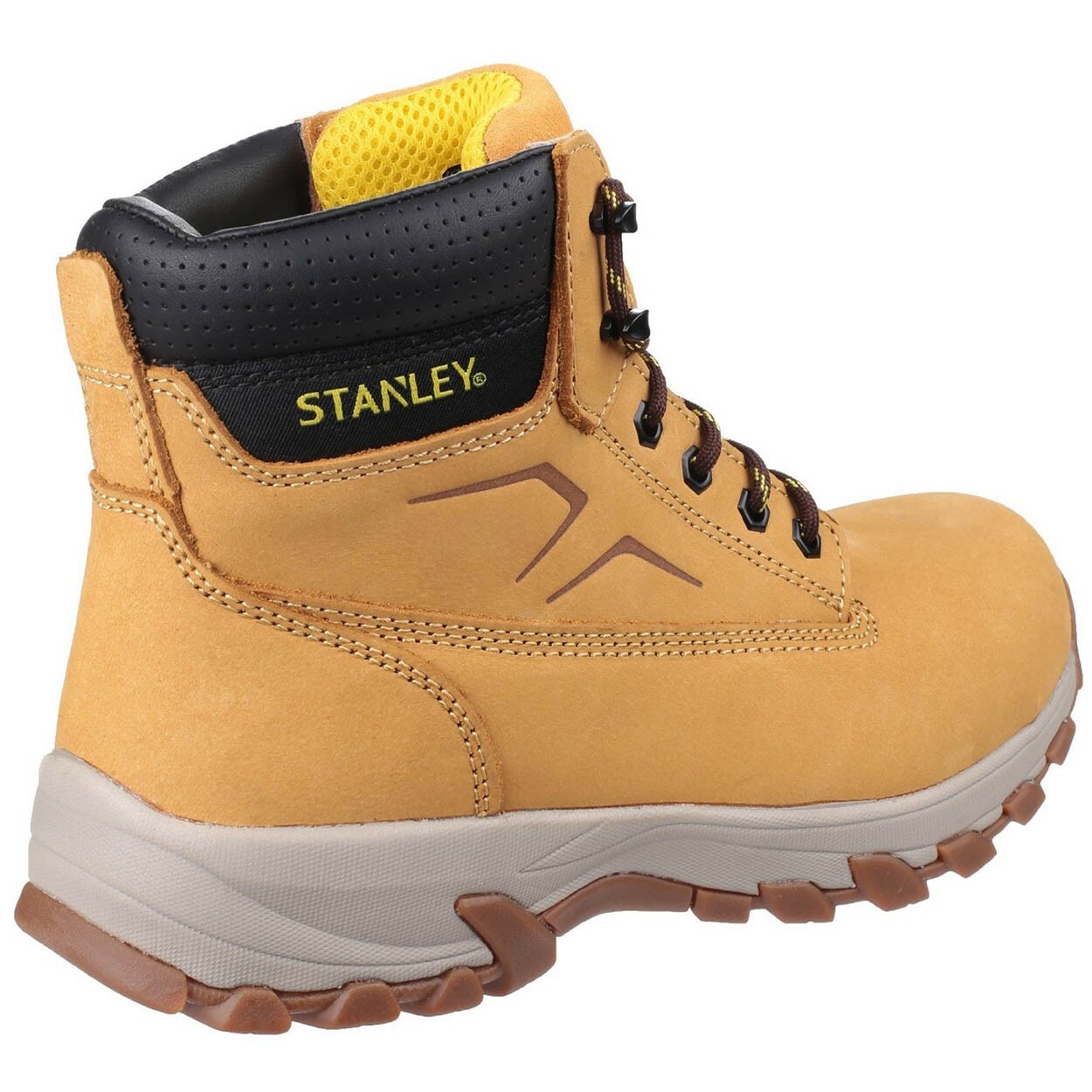 NEW MENS STANLEY PRO SAFETY STEEL TOE CAP WORK APPRENTICE LEATHER BOOTS ...