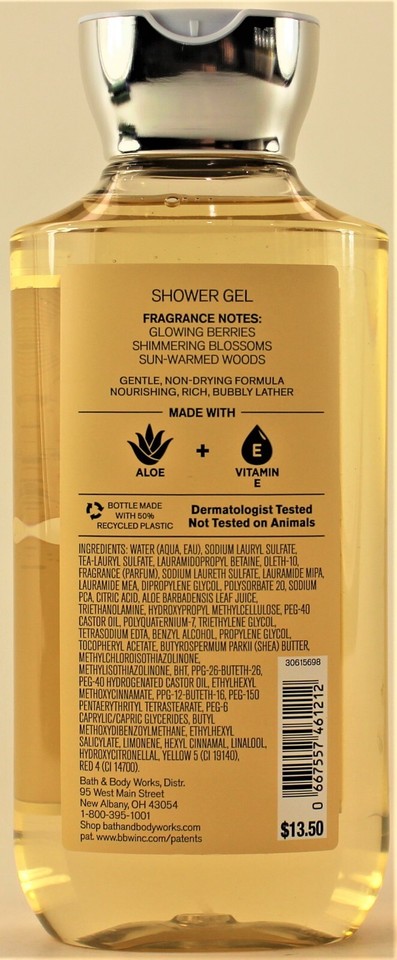 QTY 3 - Bath & Body Works GOLDEN ECLIPSE Body Wash Shower Gel Shampoo ...