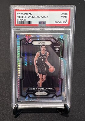 2023 Panini Prizm #136 Victor Wembanyama Rookie Hyper Prizm PSA 9 RC | eBay