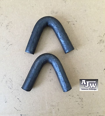 2 x Large 16mm Weld On Rope Hooks Tie Self Colour Steel Trailers Trucks ...