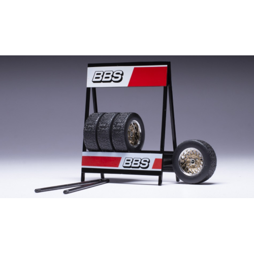 SET 4 WHEELS BBW 13 INCH CHROME/GOLD 1:18 Ixo Model Art.Vari Die Cast ...