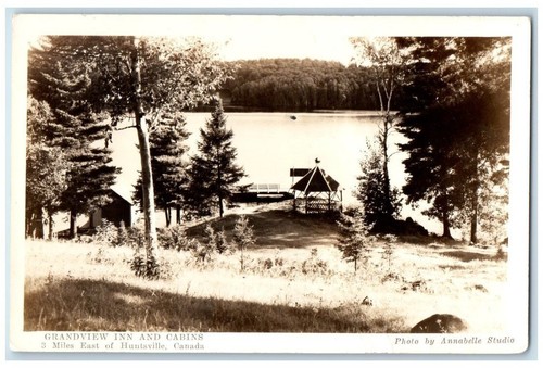 c1920's Grandview Inn & Cabins Lake View Huntsville Canada RPPC Photo ...