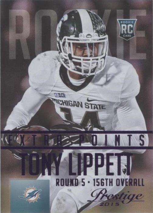 2015 Panini Prestige - Rookie Tony Lippett #292 Extra Points Purple ...