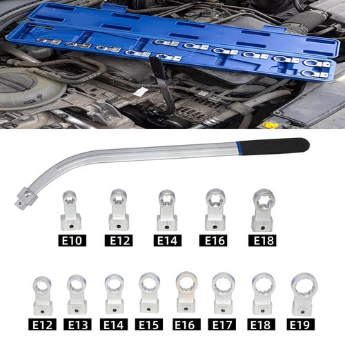 15pcs Car Auxiliary Belt Tensioner Pulley Wrench Set 12-19mm Screw ...