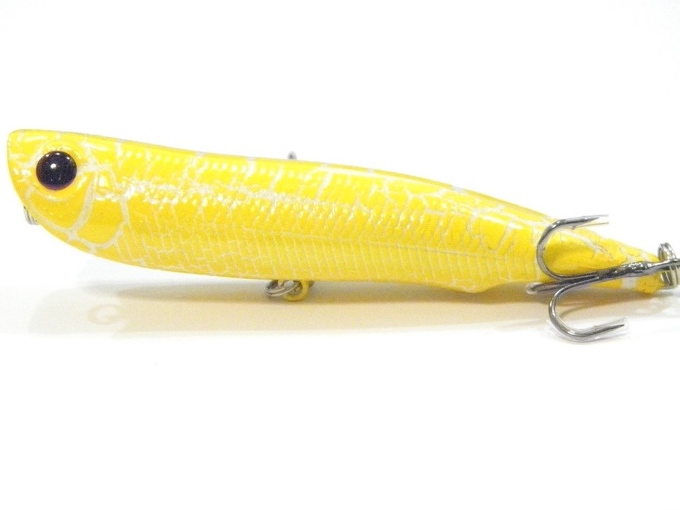 Topwater Fishing Lures 4 inch 2/3 oz Popper Walking Bait For Bass ...