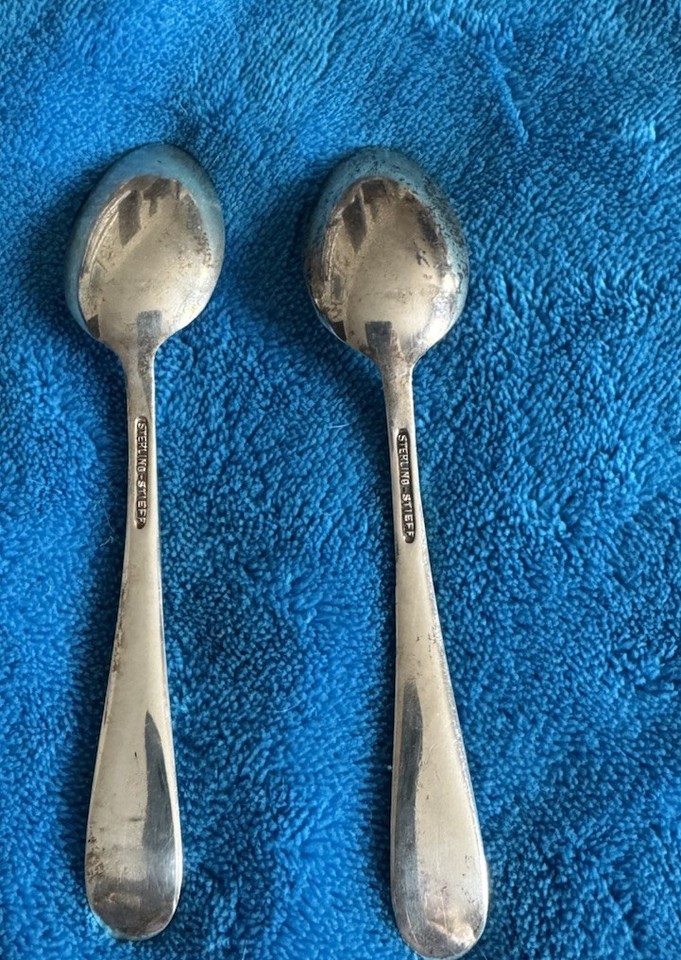 Two Stieff Sterling Silver Demitasse Spoons, 4 1/4" | eBay