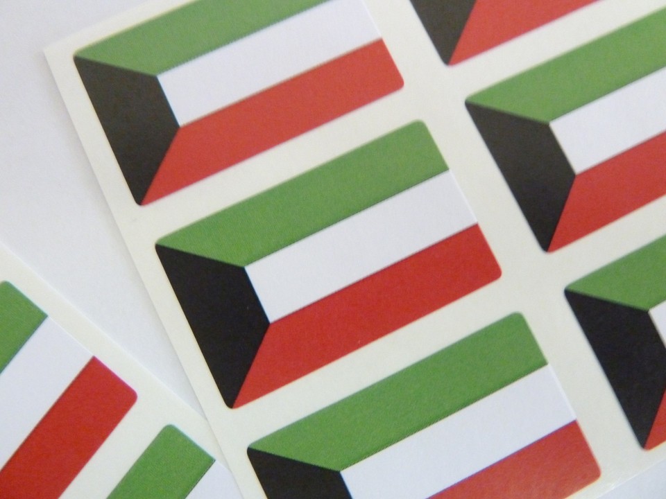 Mini Sticker Pack, Self-Adhesive Kuwait Flag Labels, FR159 | eBay