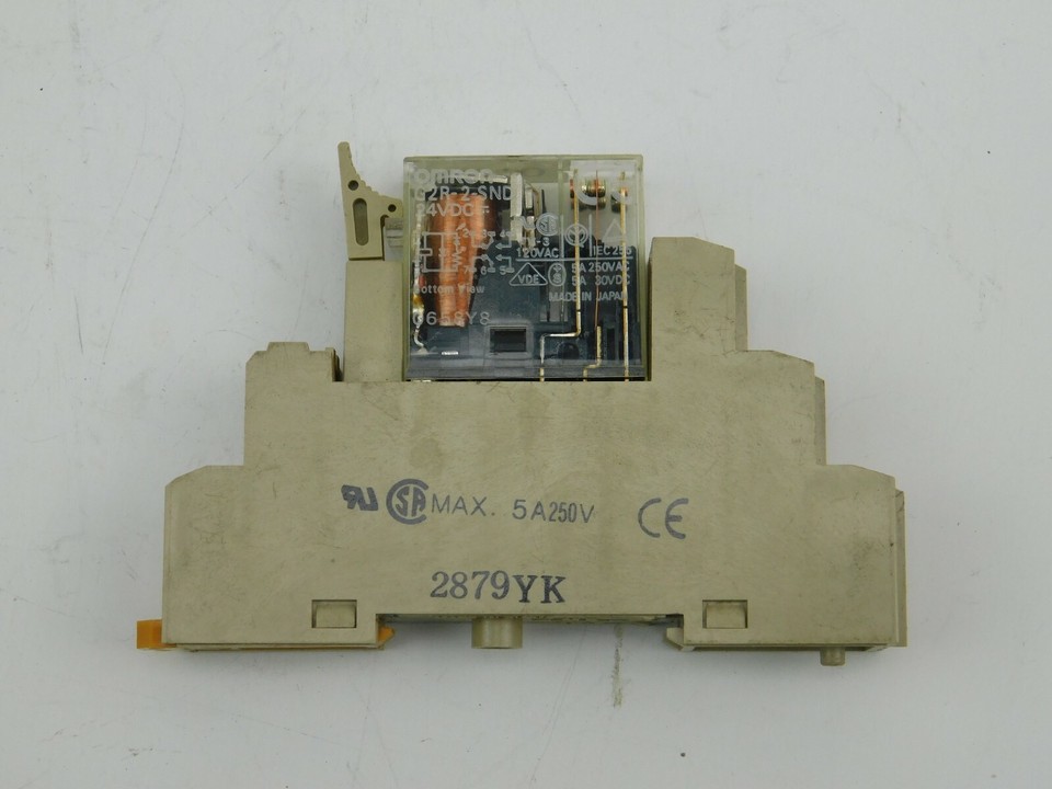 Omron G2R-2 SND 24VDC 2879YK Max 5A 250V 2 Pieces | eBay