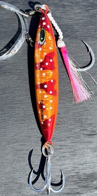 600g Heavy Jig BLUEFIN TUNA Bomb JIGS - Red Crab Glow Fully Rigged ...