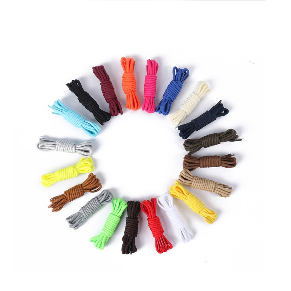 Round Shoelaces Polyester Shoes Shoe laces Boots Sneakers Shoelace ...