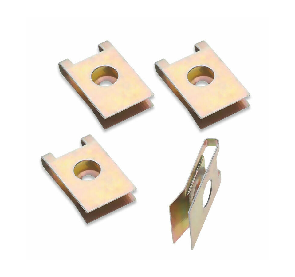 20X Car Fender Bumper Chassis Engine Guard Metal Nut/Screw Washers U ...