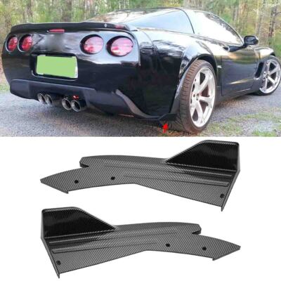 Corvette C5 Carbon Fiber Rear Bumper Spoiler Lips Splitter Spoiler ...