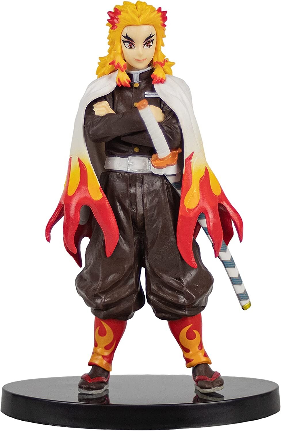 Demon Slayer Rengoku Kyojuro Figure Fire Hashira Pose Collectible Desk ...