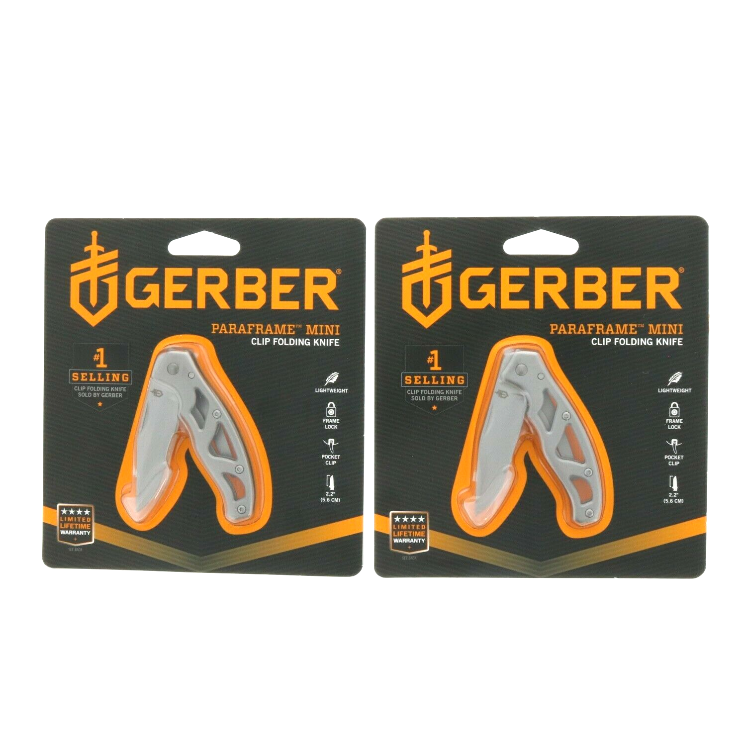 2 Gerber Paraframe Mini Clip Folding Pocket Knife 22-48485 ~ NEW | eBay