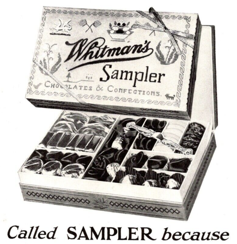 Advertisement: 03/1919 Whitman Sampler Chocolate Box Philadelphia PA ...