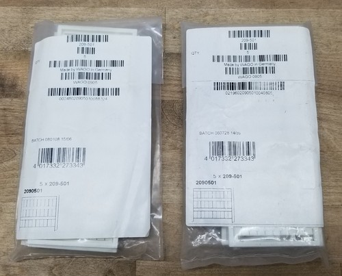 10 X WAGO 209-501 Marker Of Terminal Block Card Labeling Blank 1000 ...