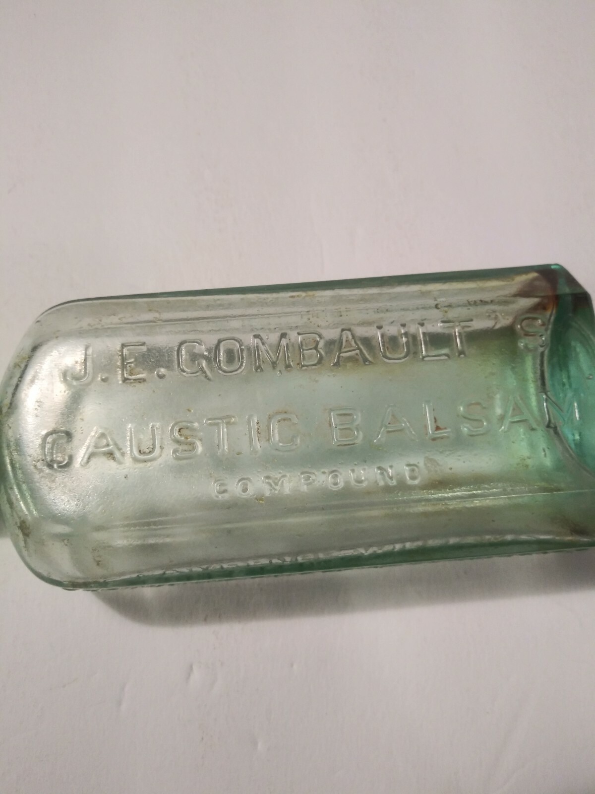 Antique Vintage J. E. Gombault's Caustic Balsam Bottle Lawrence ...