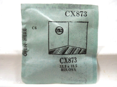 GS CX873 Watch Crystal Fit Bulova Cambridge A 22.5 x 18.5 mm ...