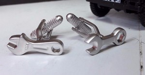 Land Rover Series Mechanic Plumber Tools Spanner Dad Cuff links ...