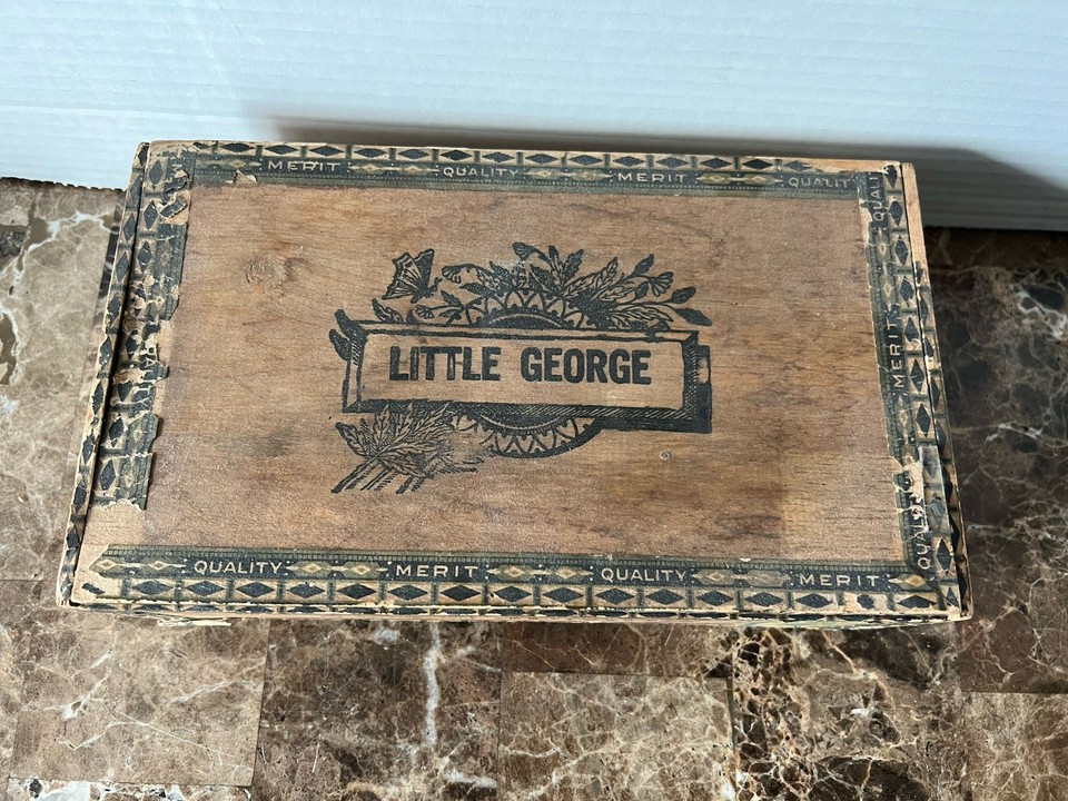 Antique 1900s Little George Washington Wood Cigar Box Wisconsin | eBay