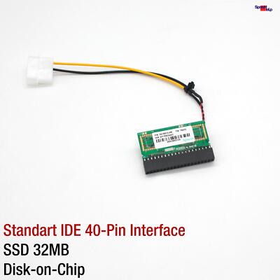 Apacer Ap-Fm03244c 32mb Ssd Hard Drive Ide 40-Pin Disk on Chip Module ...