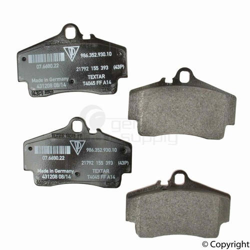 Genuine Disc Brake Pad Set Rear 98635293910 for Porsche | eBay