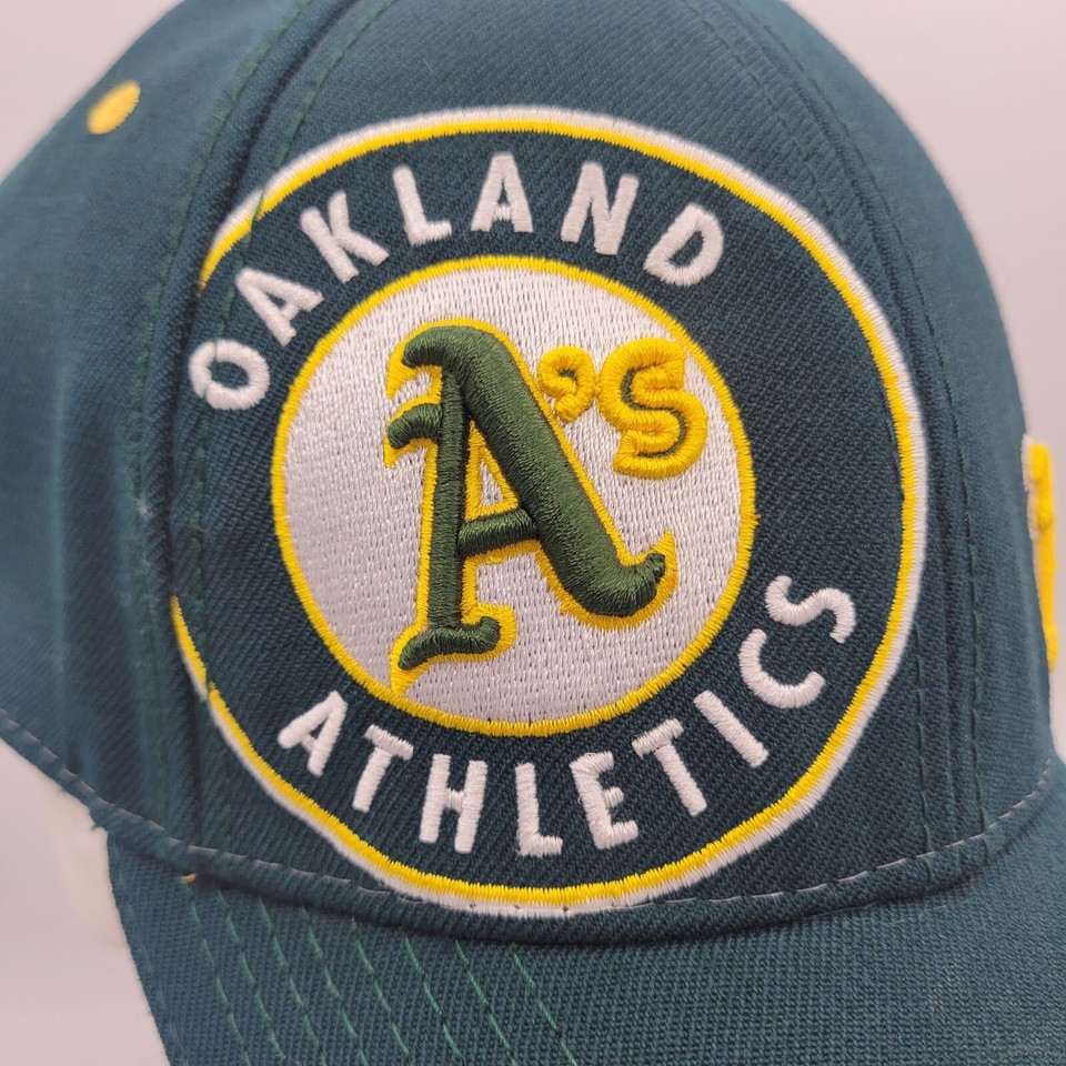 Oakland A's Athletics MLB New Era Mens Medium Large Green Yellow Fitted ...