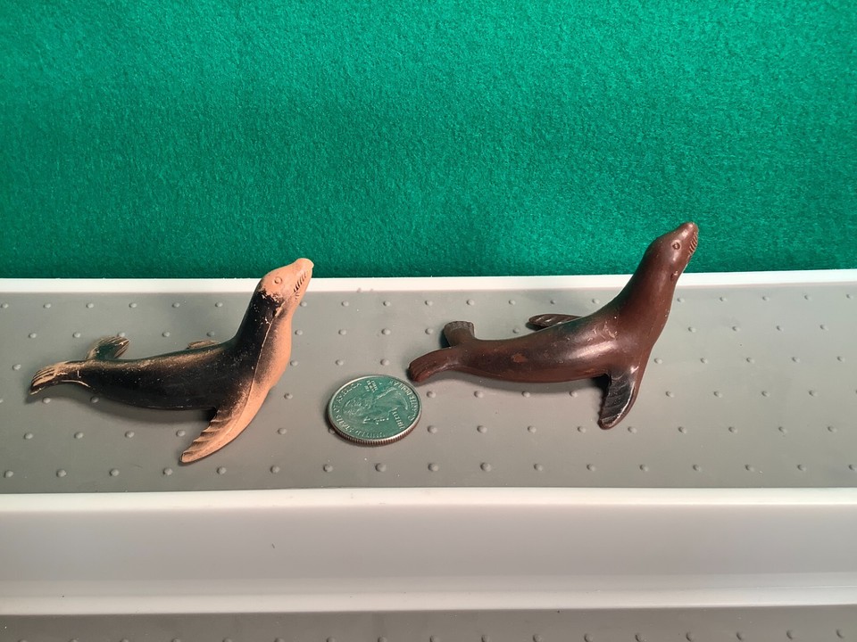 VINTAGE HARD PLASTIC SEAL FIGURES - BERGEN TOY & NOV. CO US | eBay