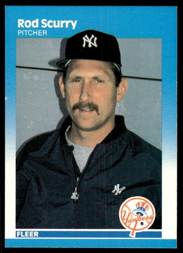 1987 Fleer Baseball Card Rod Scurry New York Yankees #113 | eBay