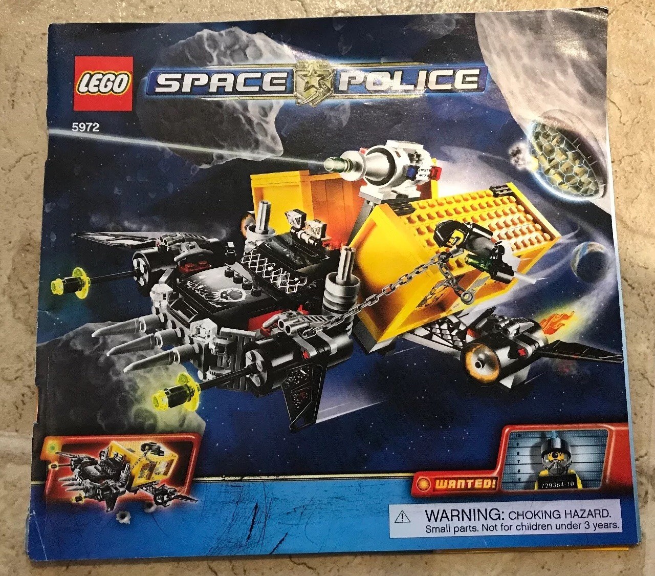 LEGO Space Police 5972- INSTRUCTION MANUAL book only - No parts!- FREE ...