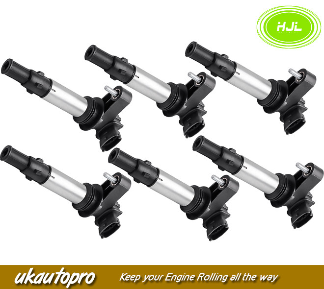 6PCS Set Ignition Coil For OPEL Vauxhall Signum Vectra C 2.8 V6 Turbo ...