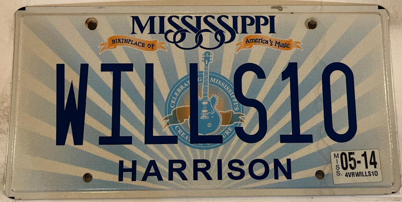 Vanity WILLS WILLIS WILSON WILL WILLIAM 10 S10 license plate Chevrolet ...